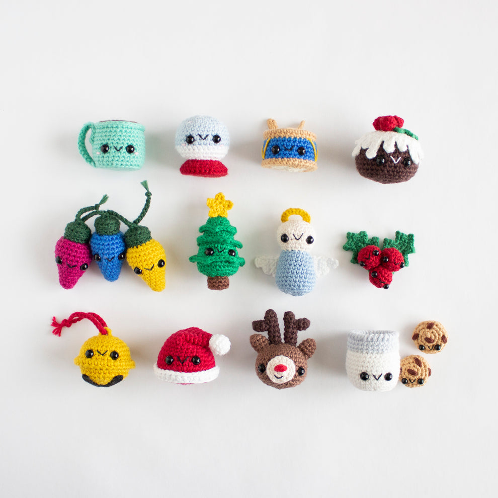 Crochet Pattern: 12 Days of Mini Christmas Amigurumi, PDF Amigurumi Pa ...
