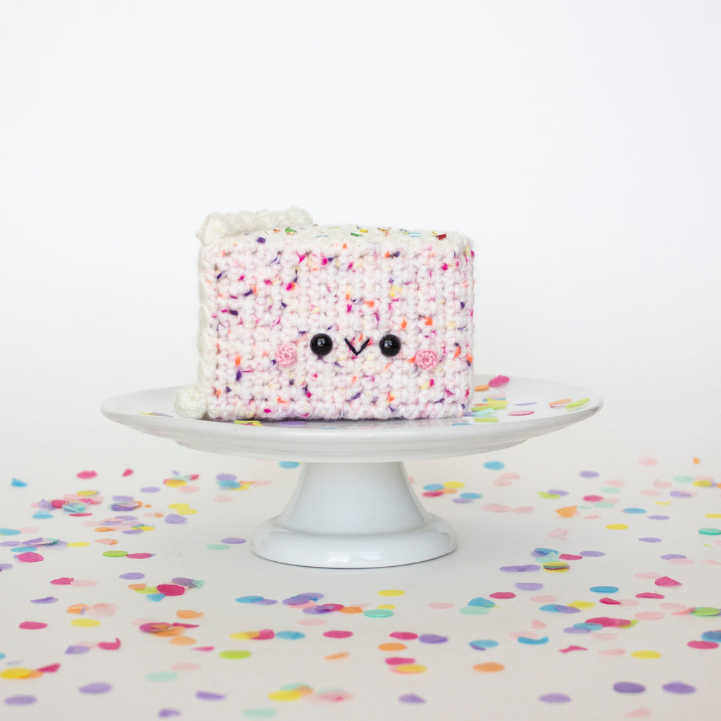Crochet Pattern: Sprinkles the Funfetti Cake Slice, PDF Amigurumi Patt ...